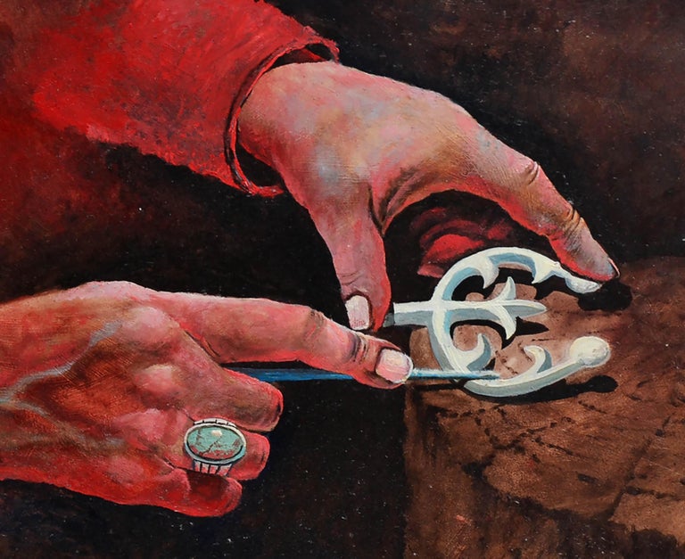 Robert Becenti Jr. - Navajo Silversmith Figurative at 1stDibs
