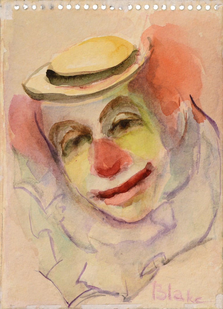 Marjorie May Blake - Clown with a Hat (Clown Portrait #9) For Sale at ...