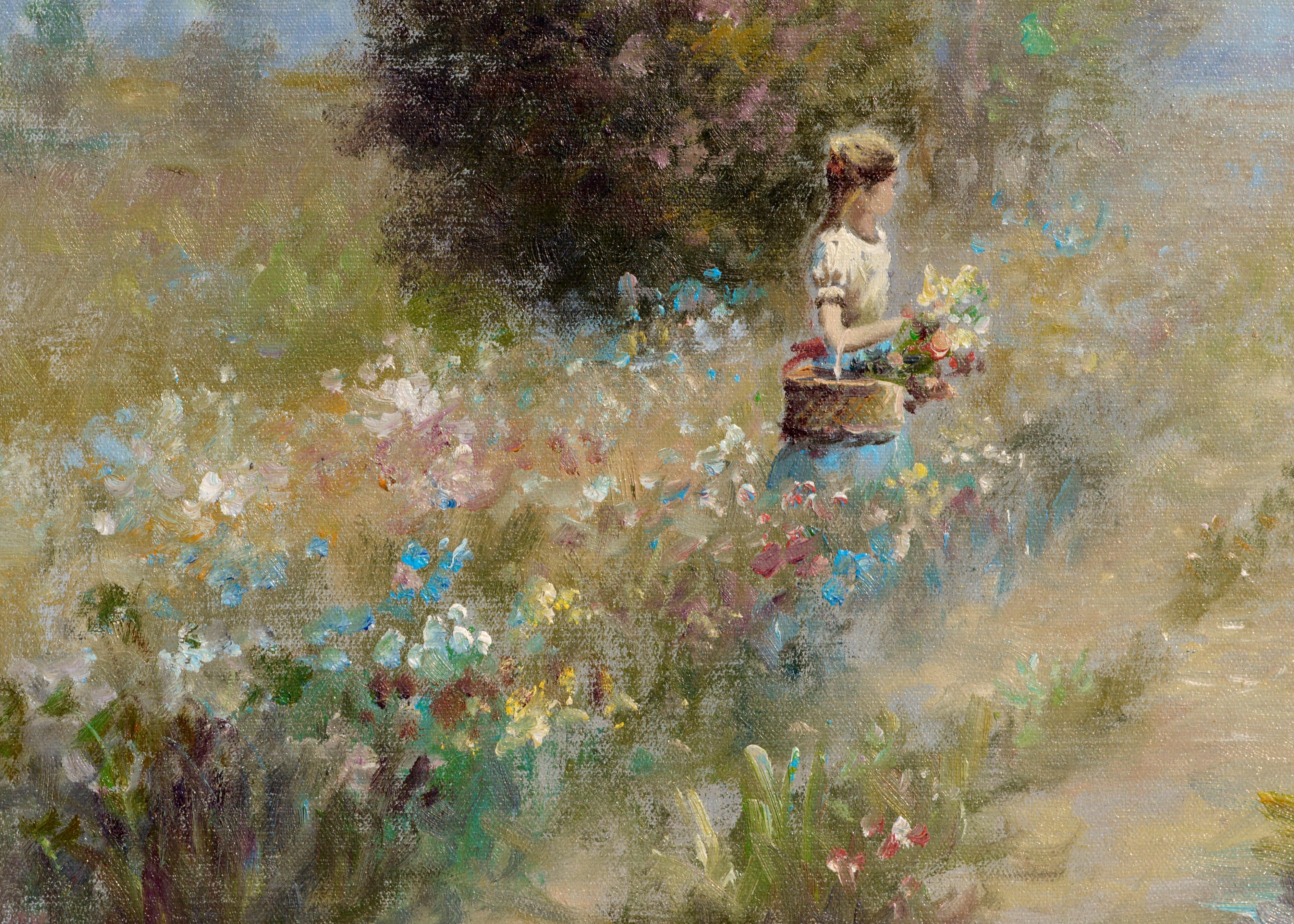 Howard Kimble - Ladies Picking Flowers - Landscape at 1stDibs | howard ...