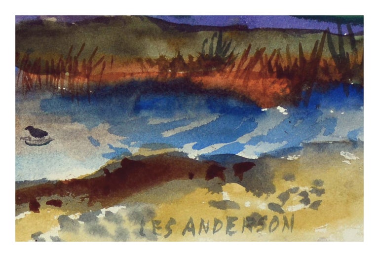 Les Anderson - Duck Pond Landscape, California Seascape - Double Sided ...