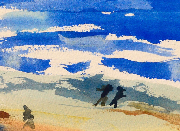 Les Anderson - Vintage Coastal Figurative Landscape -- Walk on the ...