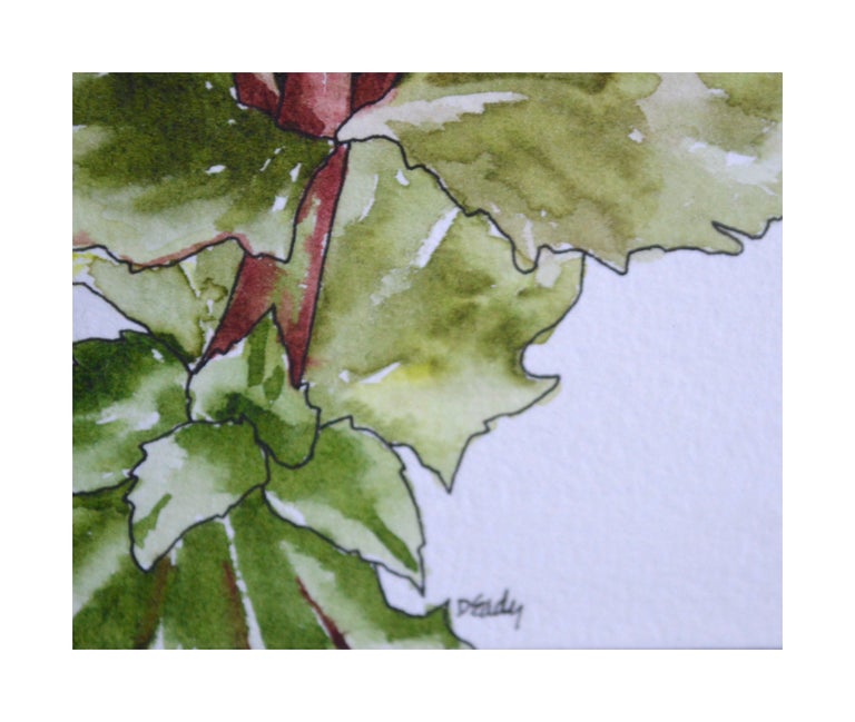 Deborah Eddy – Gelbe gelbe Affenblume - Botanische Studie im Angebot ...