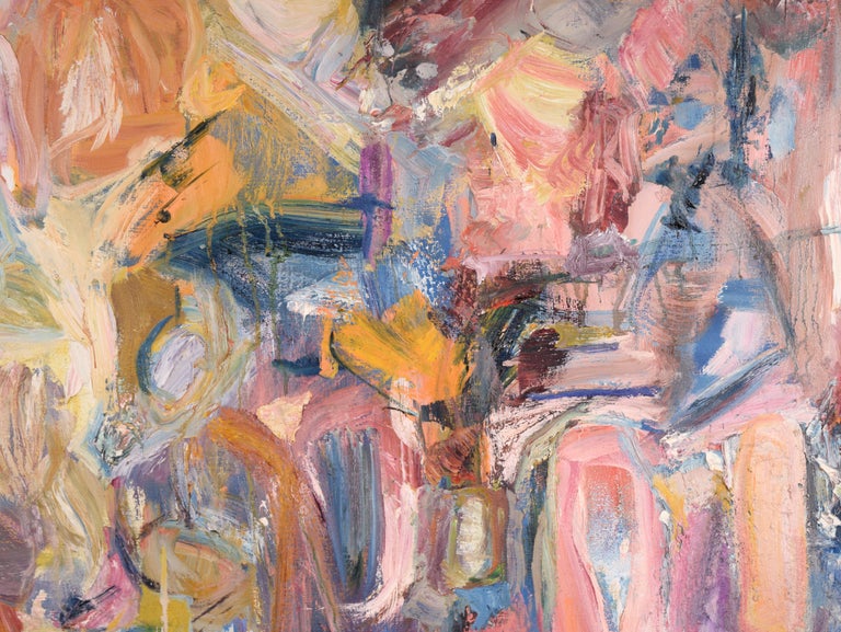 Michael Pauker - Pink, Blue, and Yellow Abstract Expressionist ...