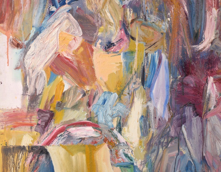 Michael Pauker - Pink, Blue, and Yellow Abstract Expressionist ...