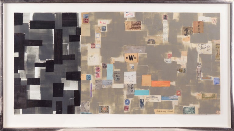 Michael Pauker - Contemporary Abstract Painting with Chine Colle and ...