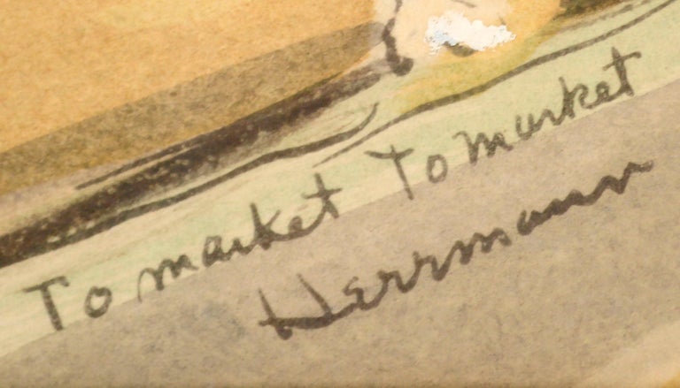 Frank Simon Herrmann - "To Market To Market", Early 20th Century ...
