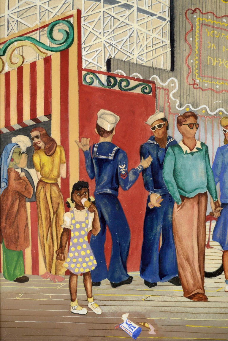 Cassard - Mid Century Santa Cruz, California Figurative Vintage ...