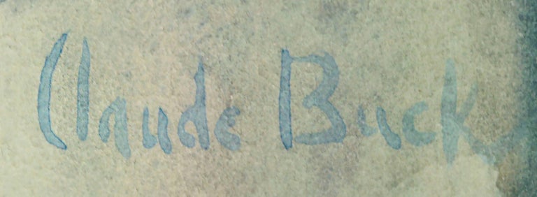 Claude Buck - Mid Century Modern Realist Watercolor Still-Life with ...