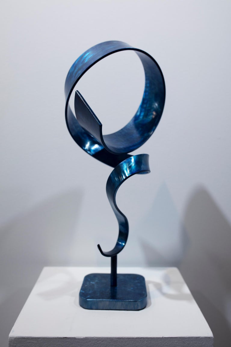 Joe Sorge - 'Blue Windup', Steel Sculpture at 1stDibs