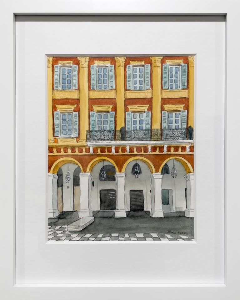 Laerta Premto - "French Riviera," Watercolor Illustration Painting For ...