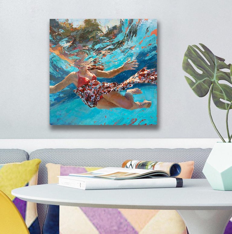 Michele Poirier-Mozzone - "Aria," Abstract Figurative Painting at 1stDibs