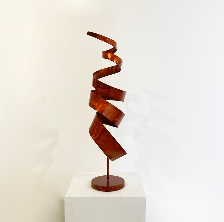 Joe Sorge - "Orange Skyline," Stainless Steel Sculpture For Sale at 1stDibs