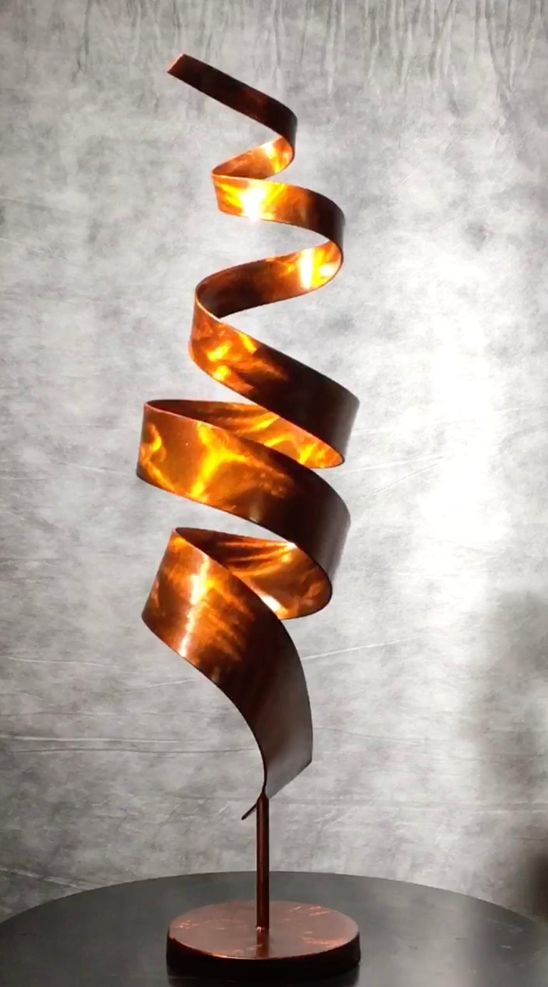 Joe Sorge - "Orange Skyline," Stainless Steel Sculpture For Sale at 1stDibs