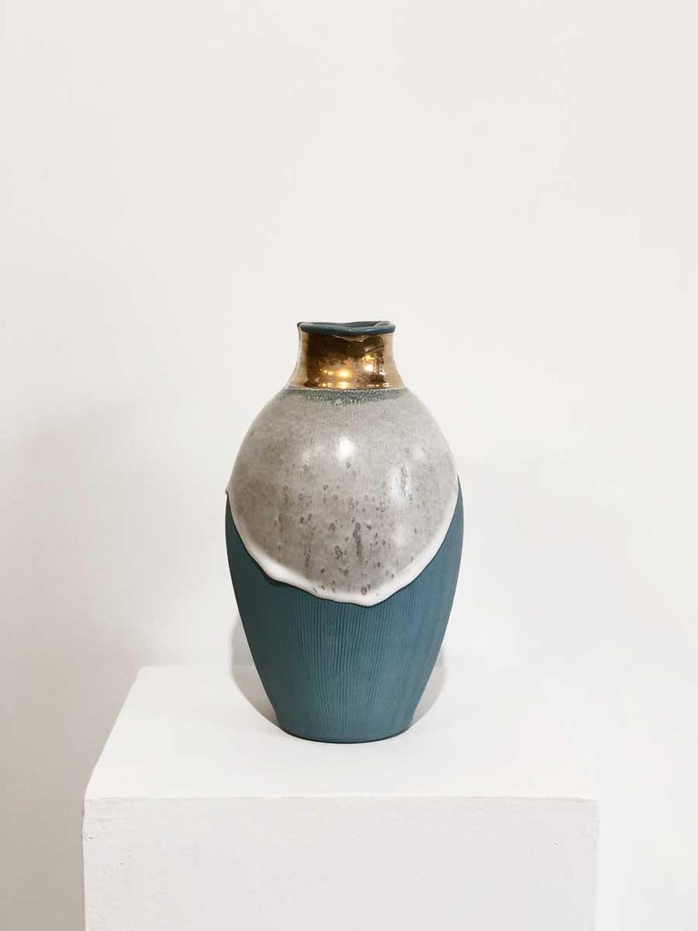 Jon Puzzuoli - "Queen Elsa," Abstract Ceramic Vase For Sale at 1stDibs