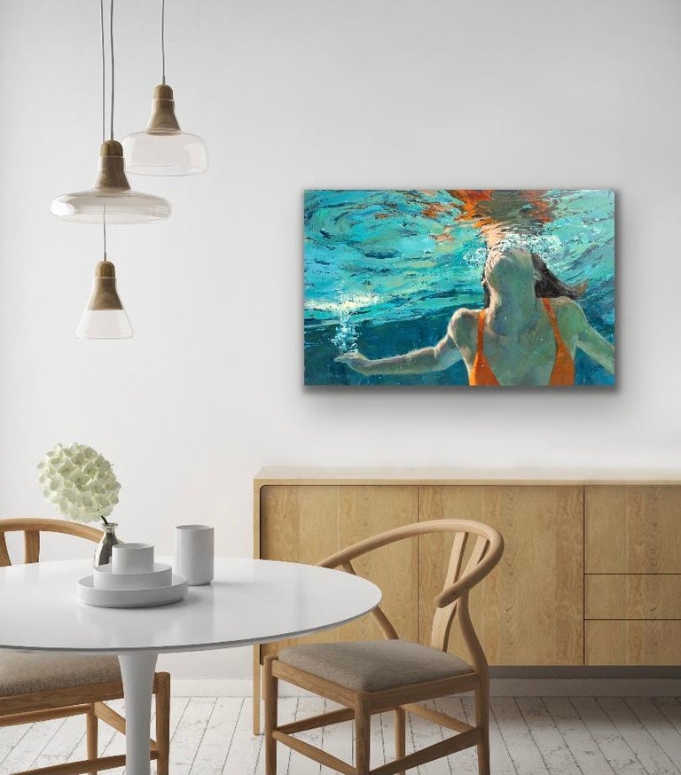 Michele Poirier-Mozzone - "Purify," Abstract Figurative Painting at 1stDibs
