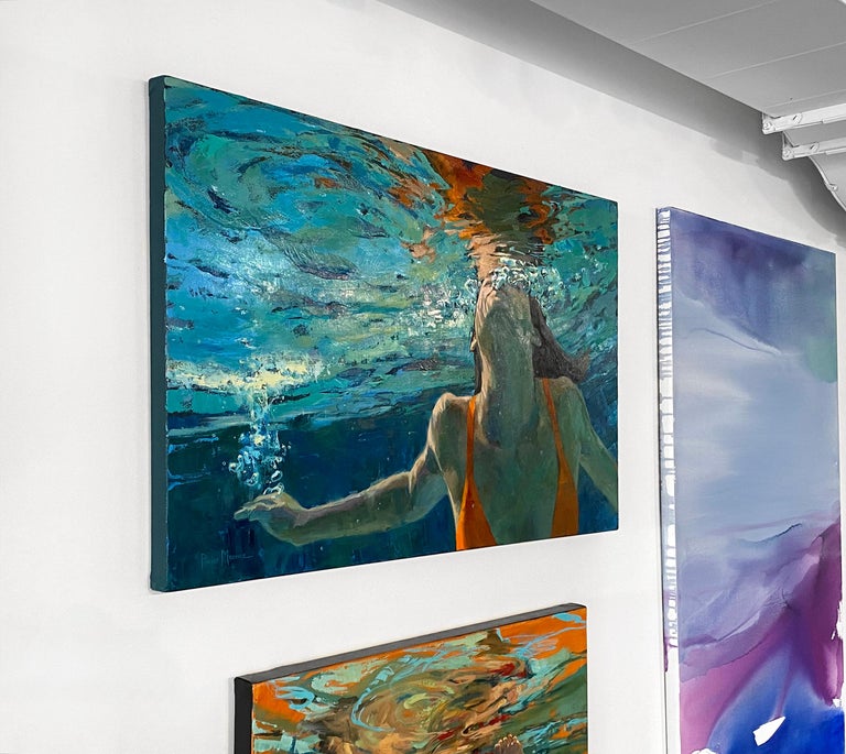 Michele Poirier-Mozzone - "Purify," Abstract Figurative Painting at 1stDibs