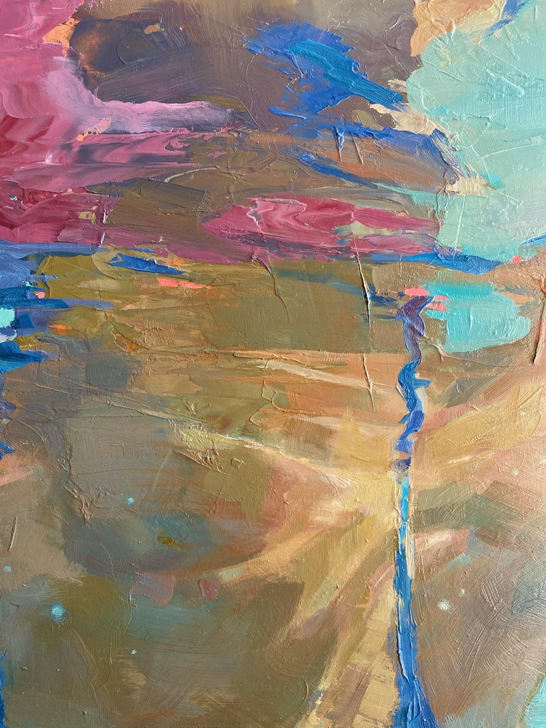 Michele Poirier-Mozzone - "Ripple," Abstract Figurative Painting at 1stDibs