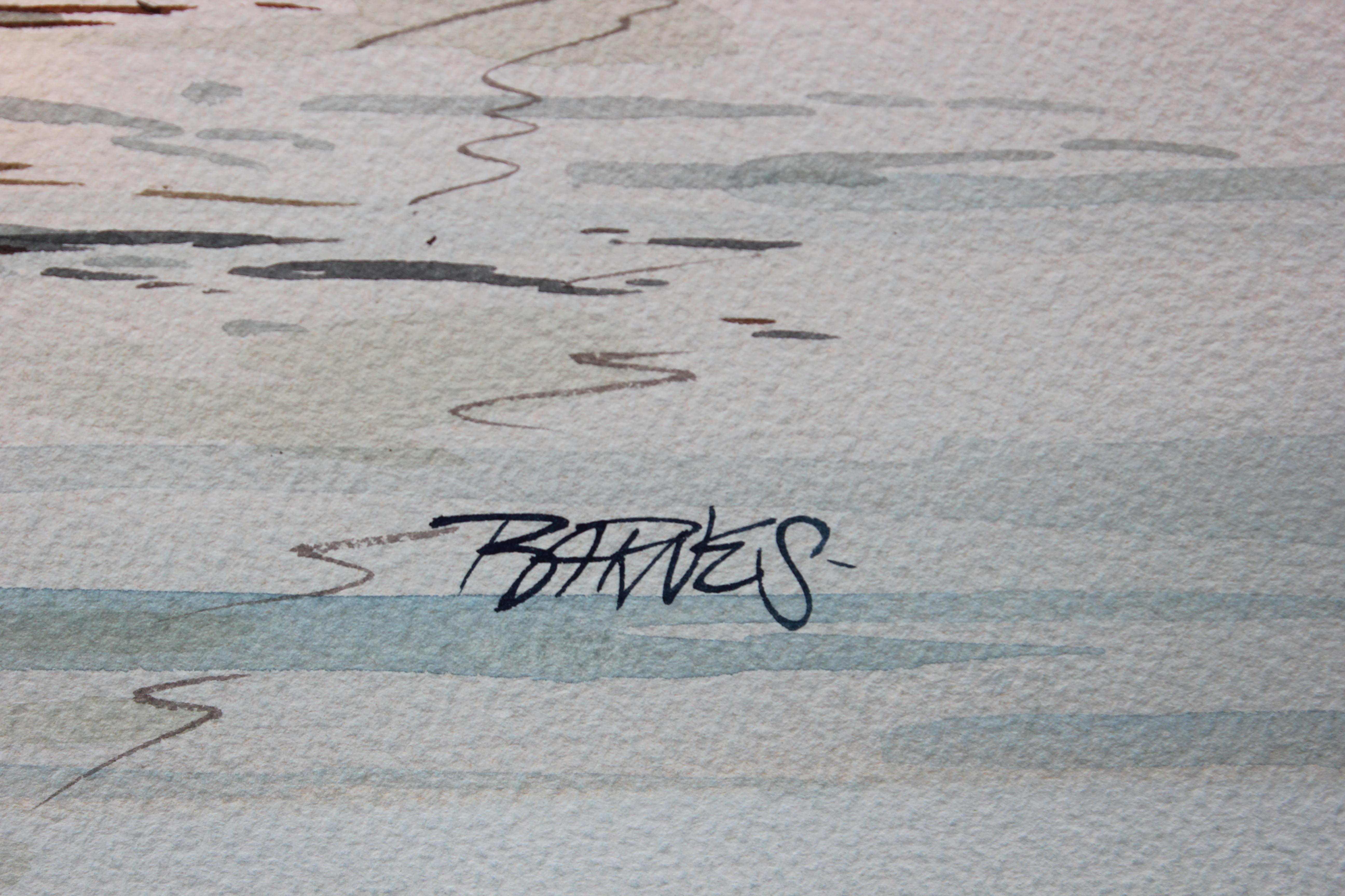 Al Barnes - Realistic Watercolor Painting of a Sailboat at 1stDibs | al ...