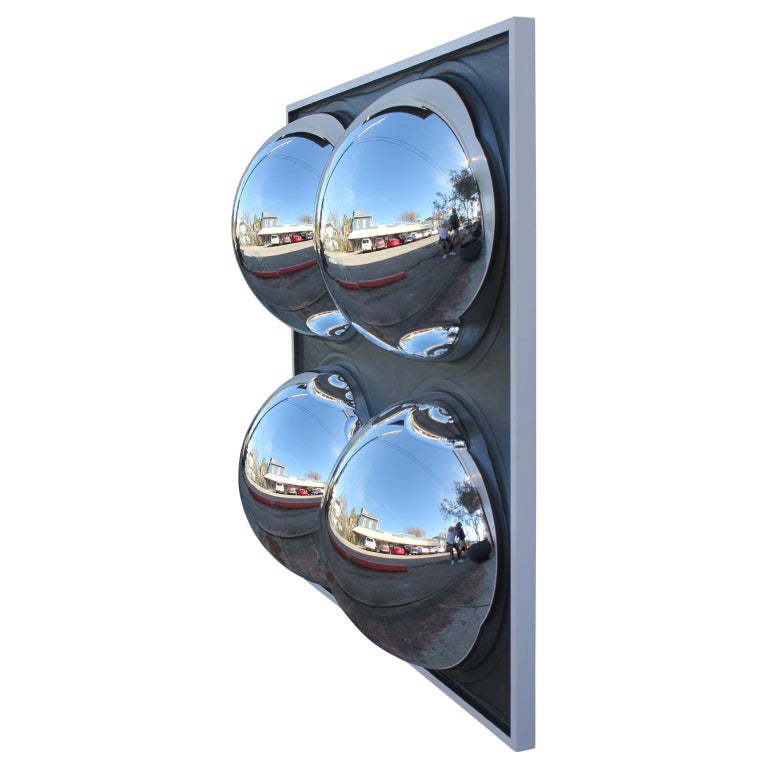 Matthew Reeves - Large Modern Abstract Op Art Mixed Media Grey / White ...