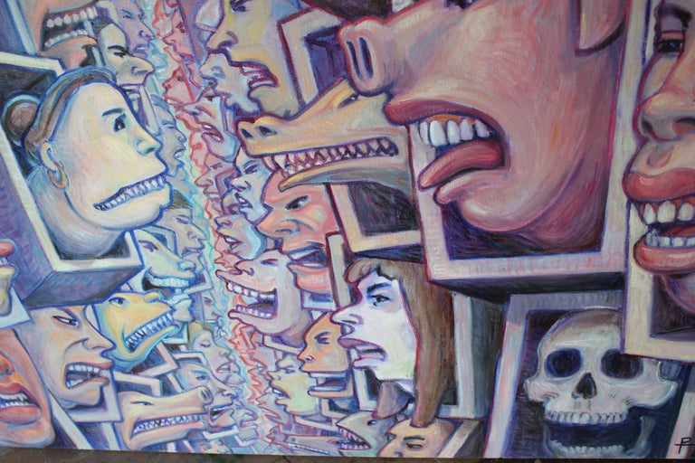 Henry David Potwin - "The Divided Electorate" Contemporary Figurative ...