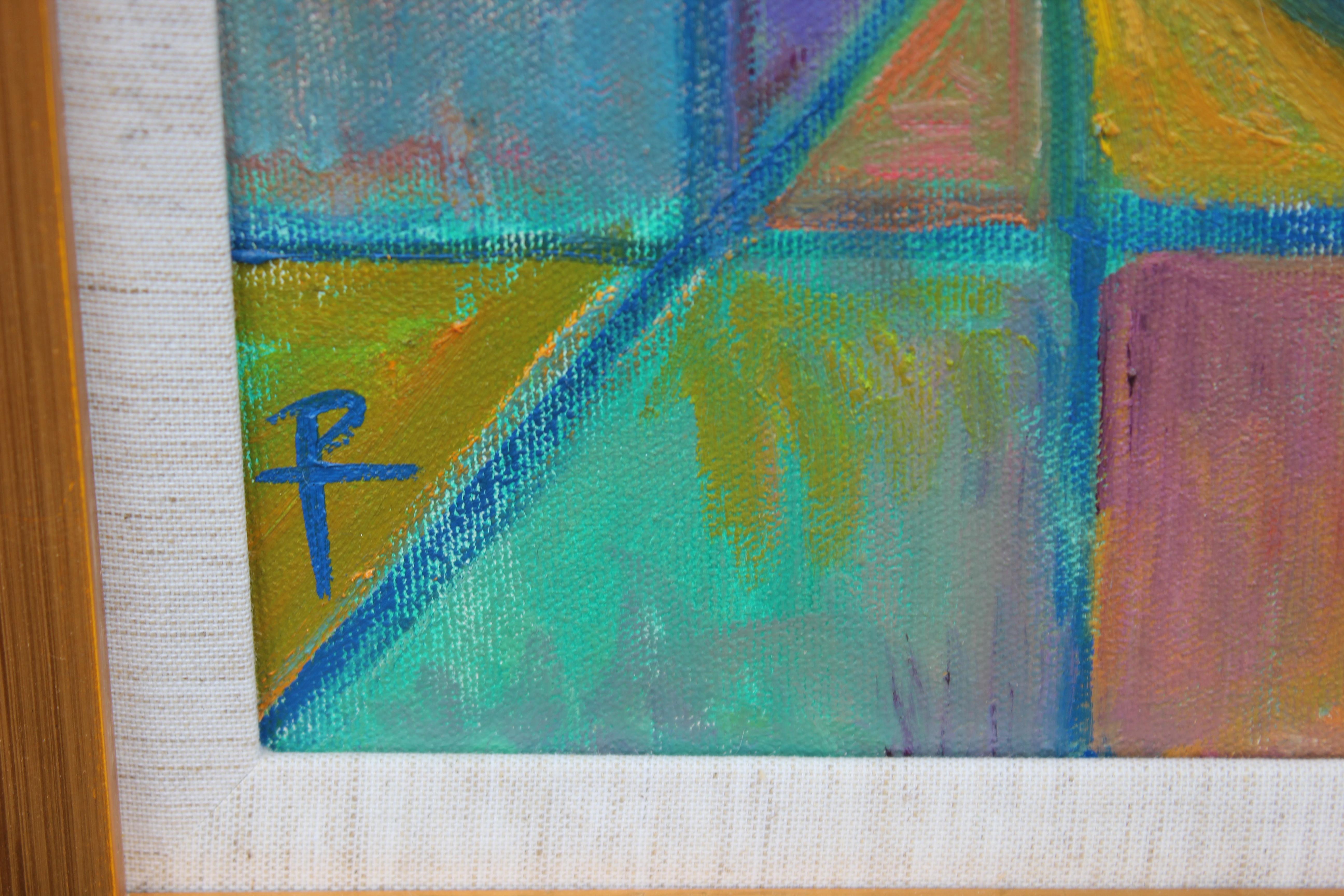 Henry David Potwin - "Hombre" Modern Cubist Portrait at 1stDibs