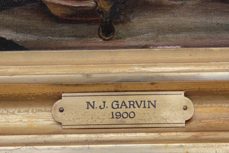 N. J. Garvin - Dinning Elderly Couple at 1stDibs
