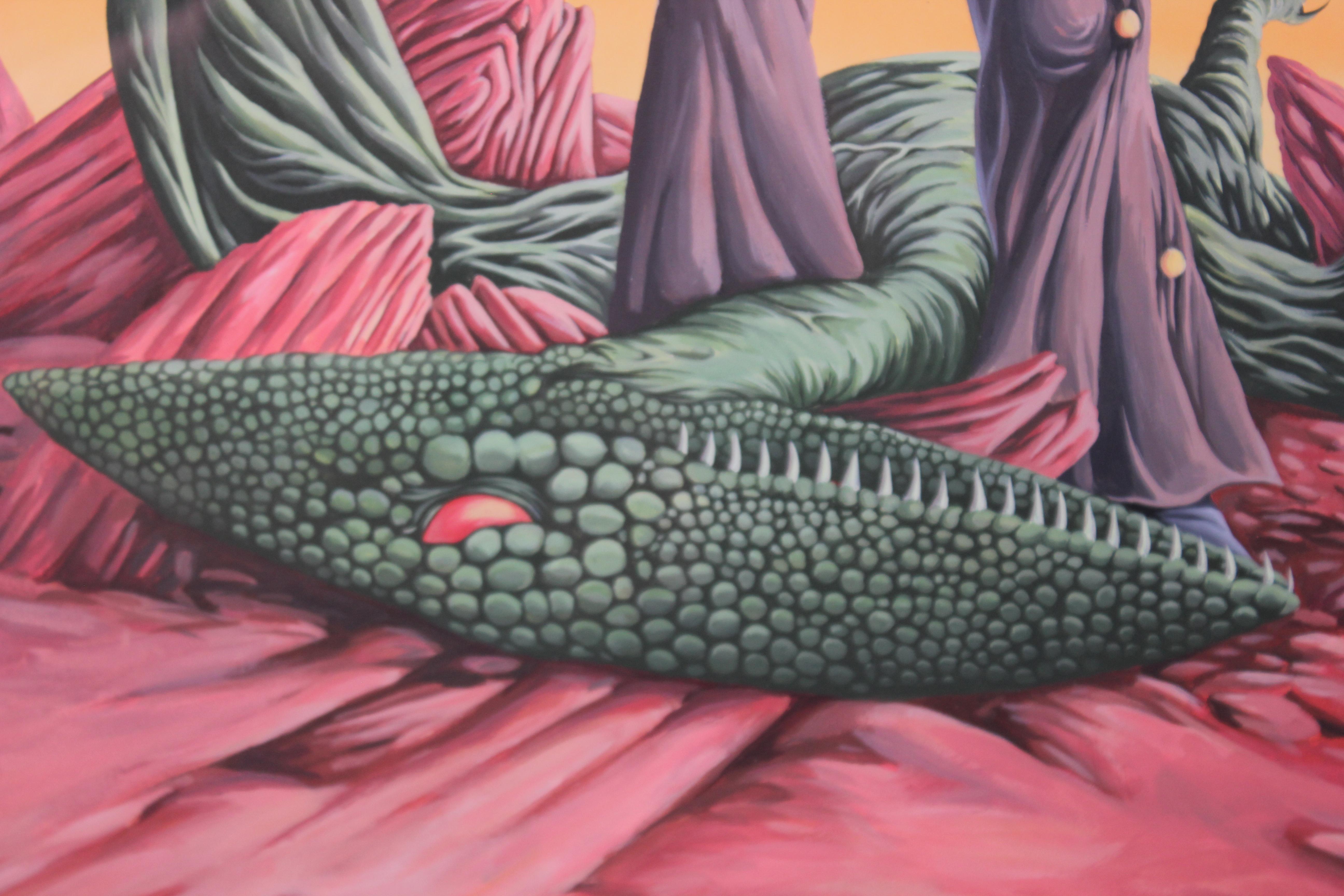 Robert Cook Jr. - Sci-Fi Themed Space Cowboy with Monster For Sale at ...