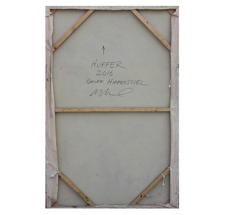 Geoff Hippenstiel - "Huffer" Colorful Expressionist Impasto Painting at ...