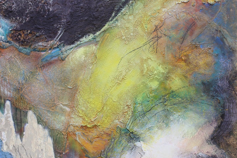 Geoff Hippenstiel - "Huffer" Colorful Expressionist Impasto Painting at ...