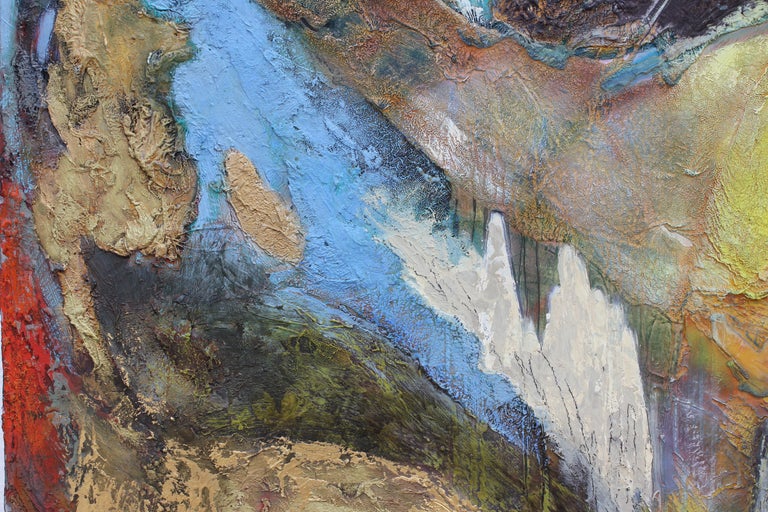 Geoff Hippenstiel - "Huffer" Colorful Expressionist Impasto Painting at ...