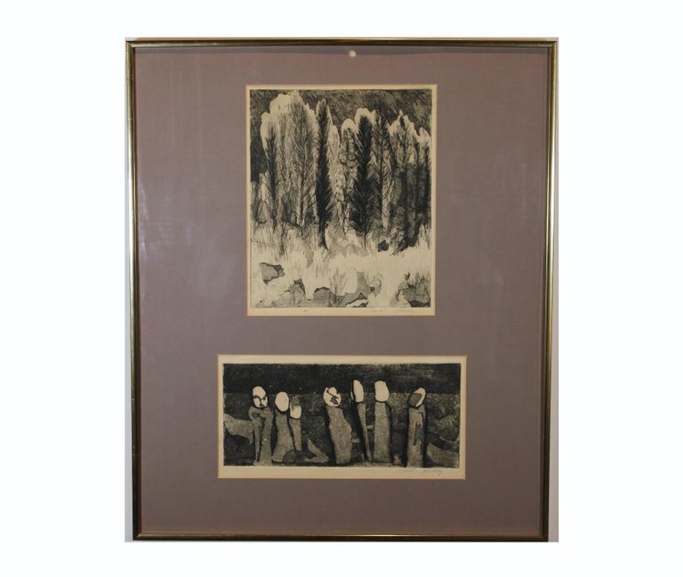 Carol Gray - Two Landscape Print Studies For Sale at 1stDibs