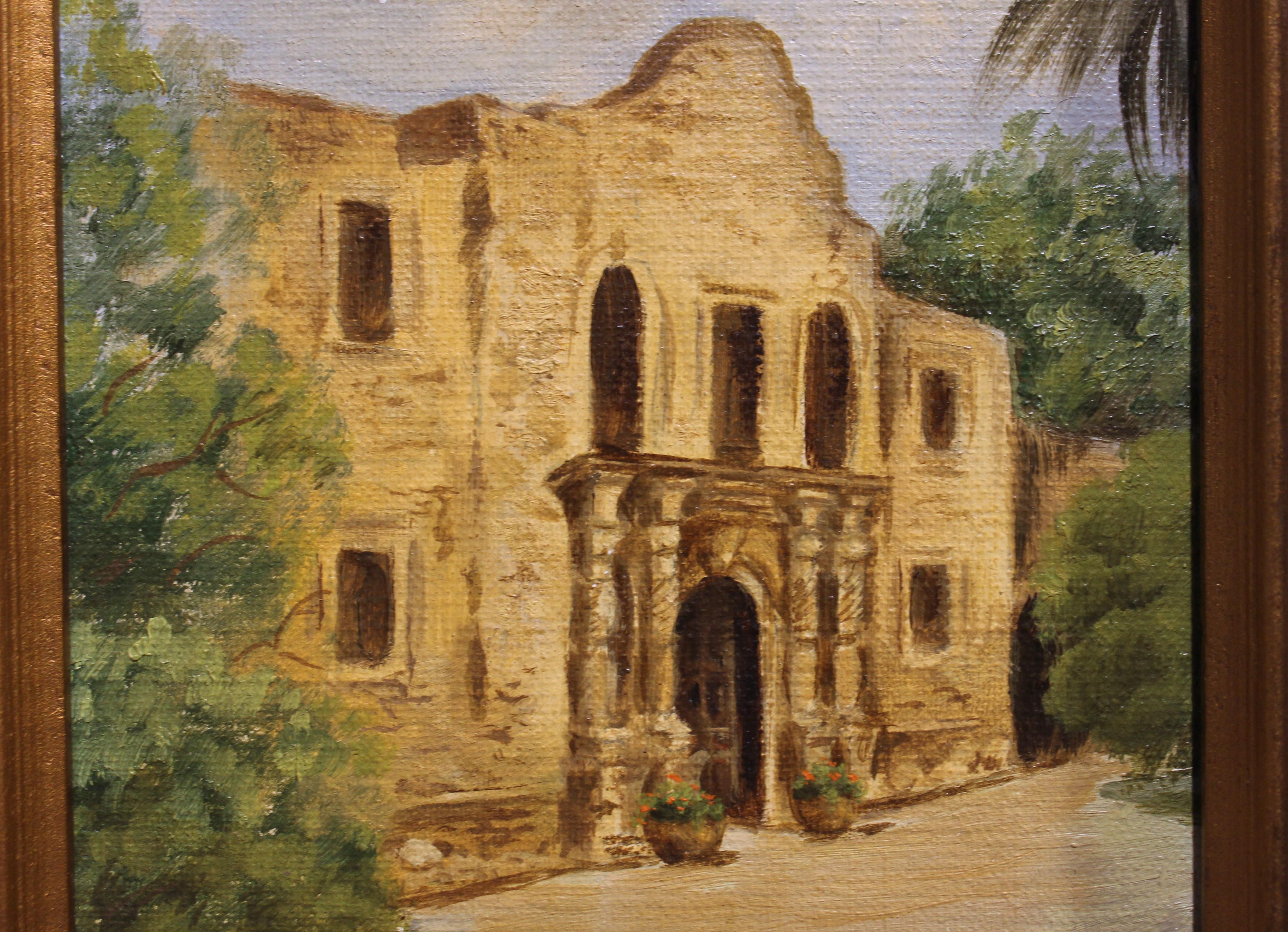 Gene Anderson Woods - "The Alamo" Portrait of the Famous Texas Monument ...