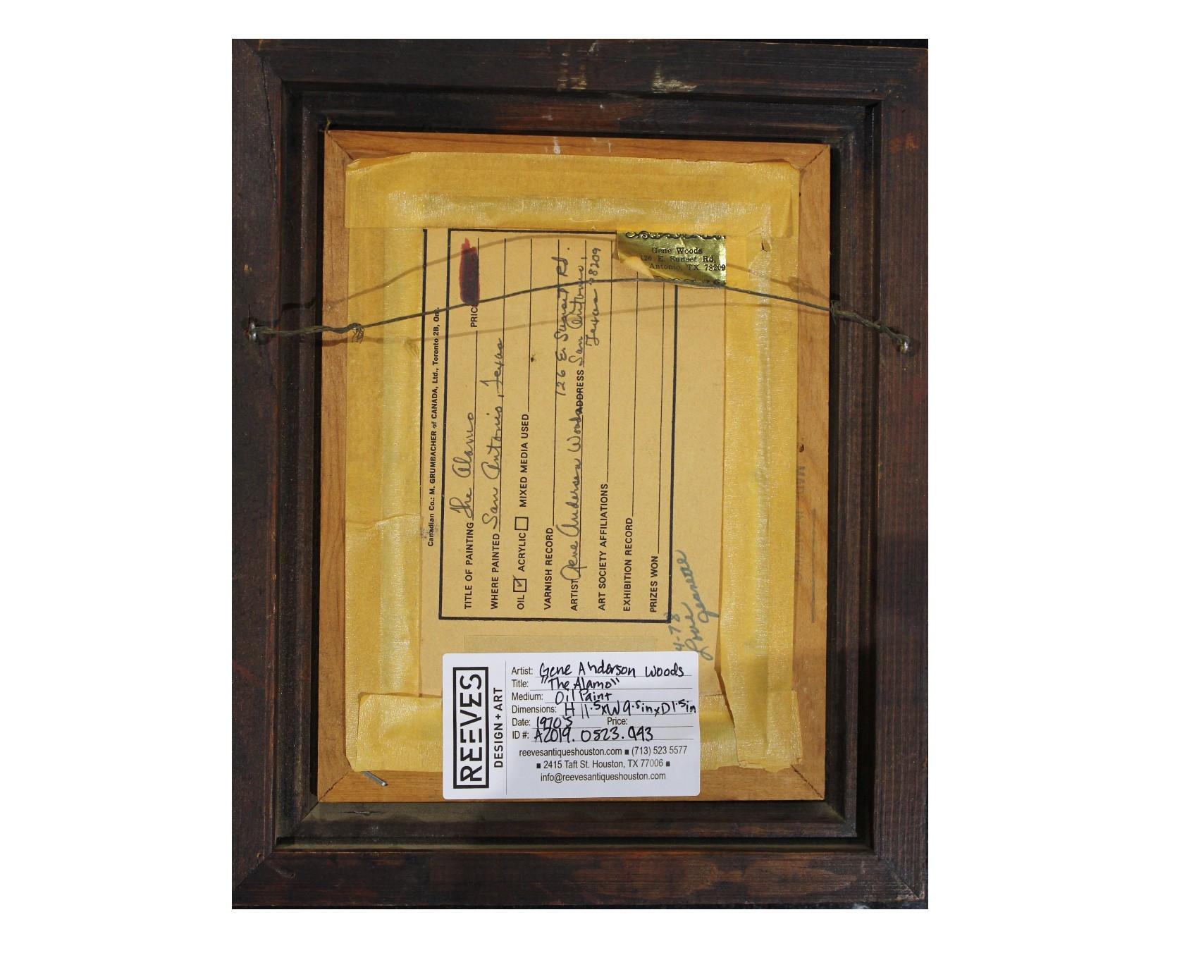 Gene Anderson Woods - "The Alamo" Portrait of the Famous Texas Monument ...