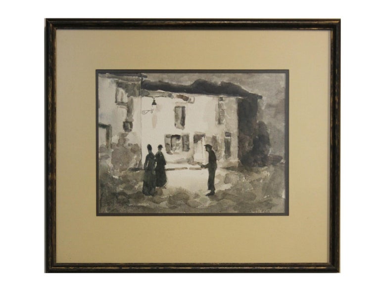 Chester Dixon Snowden 1 - Street Scene with Women and a Beggar For Sale ...