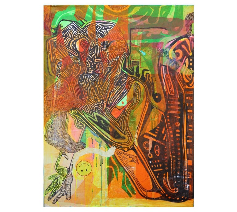 Michael Abramowitz - "Show of Hands" Contemporary Neon Abstract For ...