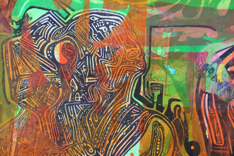 Michael Abramowitz - "Show of Hands" Contemporary Neon Abstract For ...