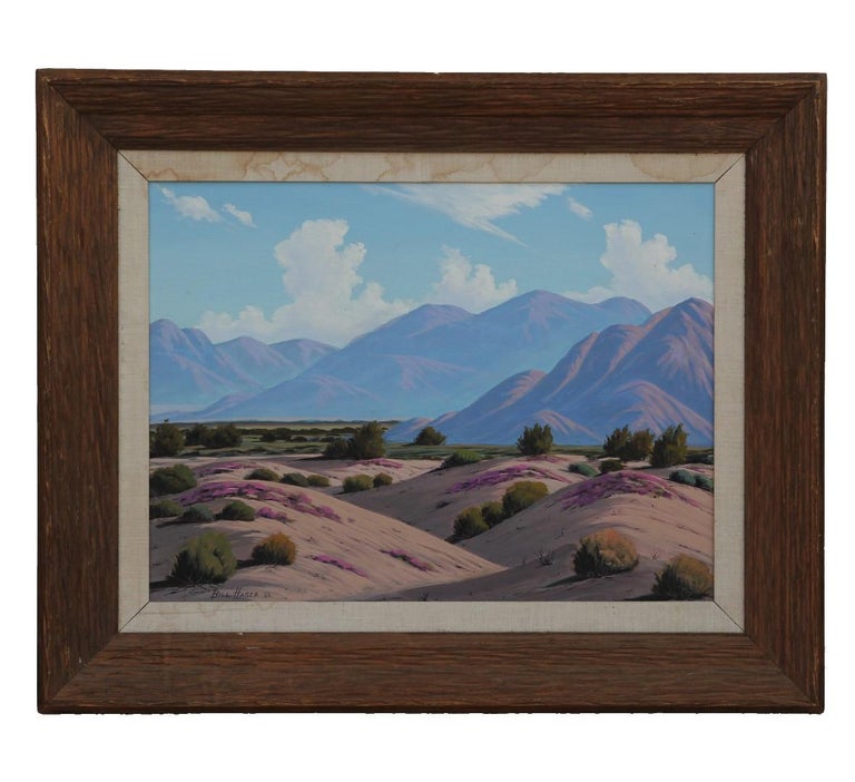 Bill Hager - Idealised California Desert Landscape Painting For Sale at ...