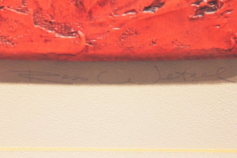 Ross Wetzel - "In Search of Cords" Red Hieroglyph Inspired Painting For ...