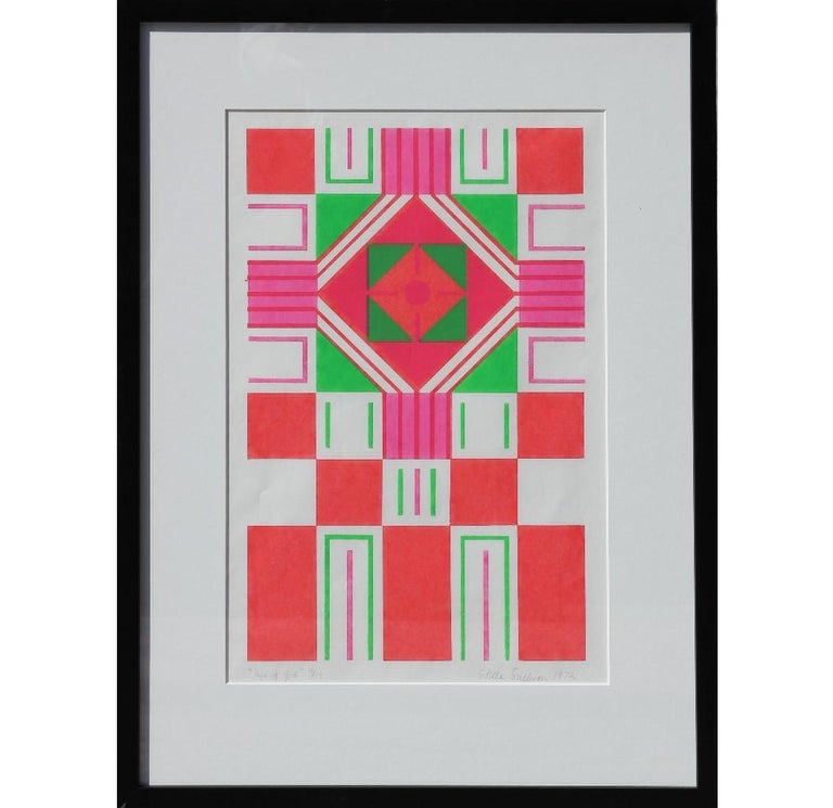 Stella Sullivan - "Eye of God" Geometric Pop Art Serigraph Edition 9 of ...