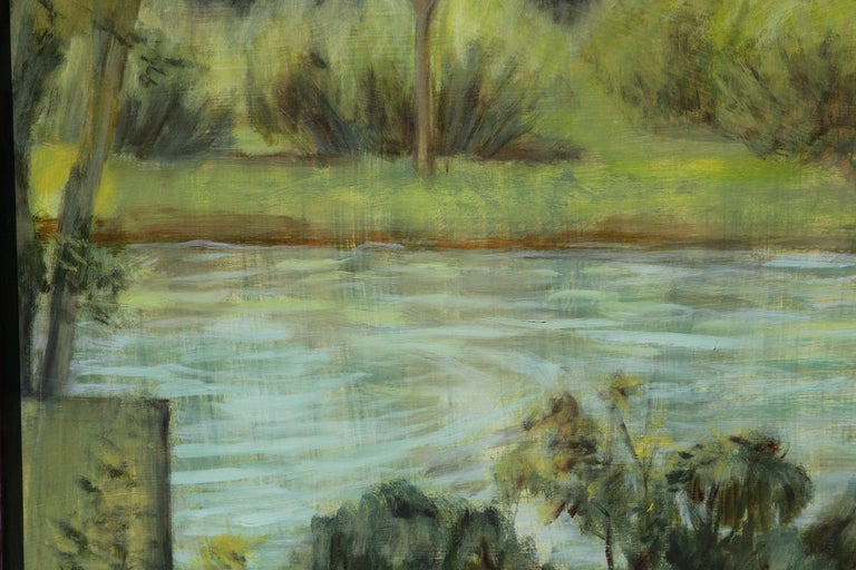 Stella Sullivan - Naturalistic Green Toned Landscape with Stream For ...