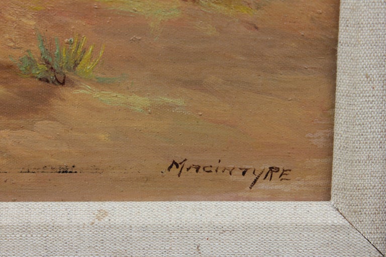 Archibald Dugald Macintyre - "Arizona Desert" Naturalistic Pastel Toned ...