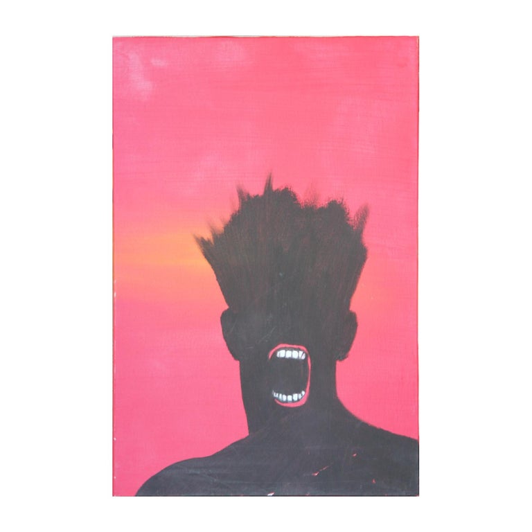 Tim Johnson - "Screaming" Minimal Contemporary Abstract Portrait ...
