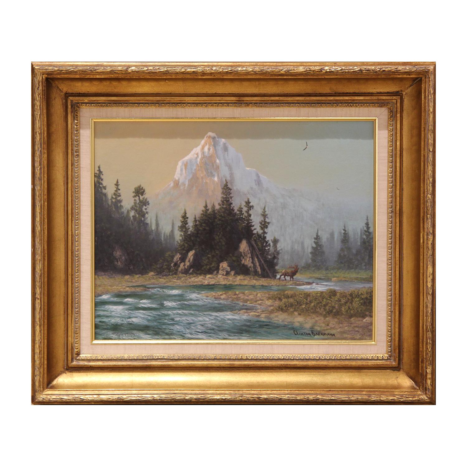 Clinton H. Baerman - "The North West" Naturalistic Mountain River ...