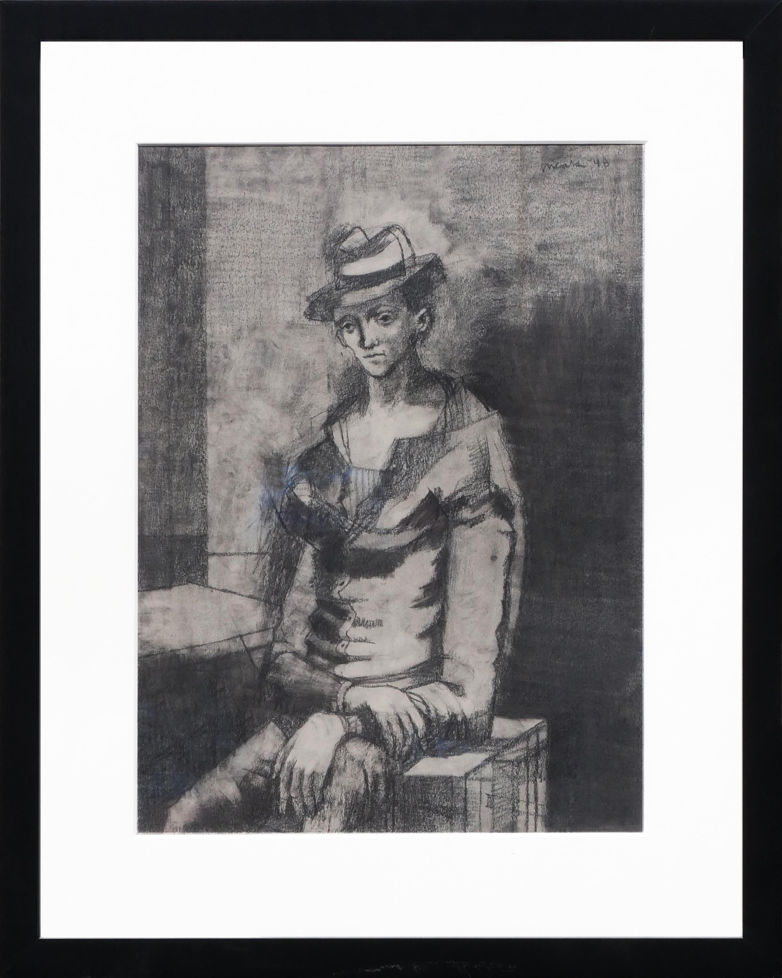 Vintage Victorian Woman Drawing - 7 For Sale on 1stDibs