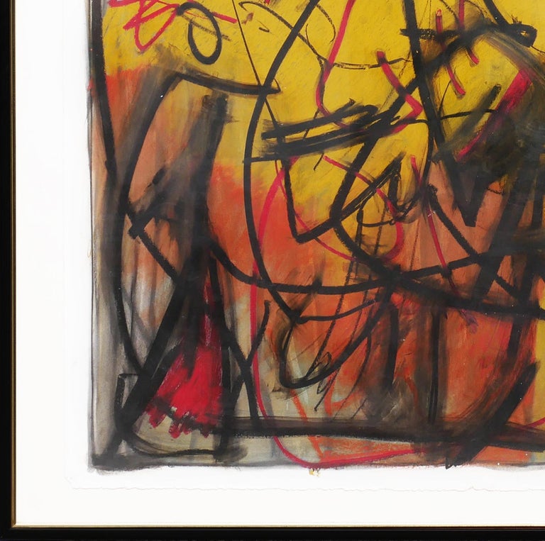 Bob Russell - Untitled Modern Contemporary Abstract Expressionist Muted ...