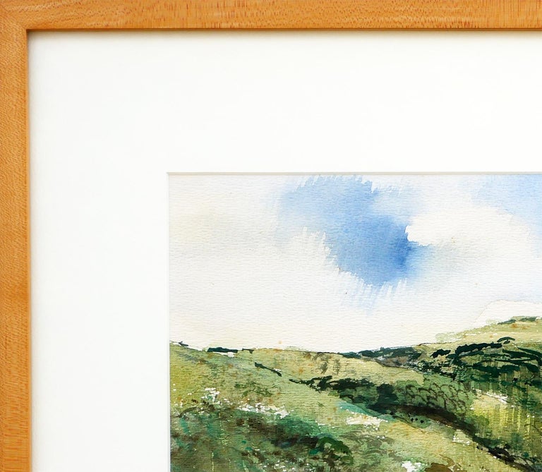 Edsel Cramer - Modern Abstract Naturalistic Rich Green Toned Watercolor ...