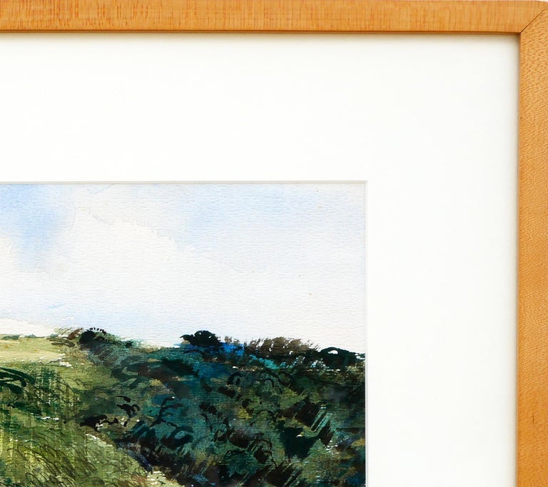 Edsel Cramer - Modern Abstract Naturalistic Rich Green Toned Watercolor ...