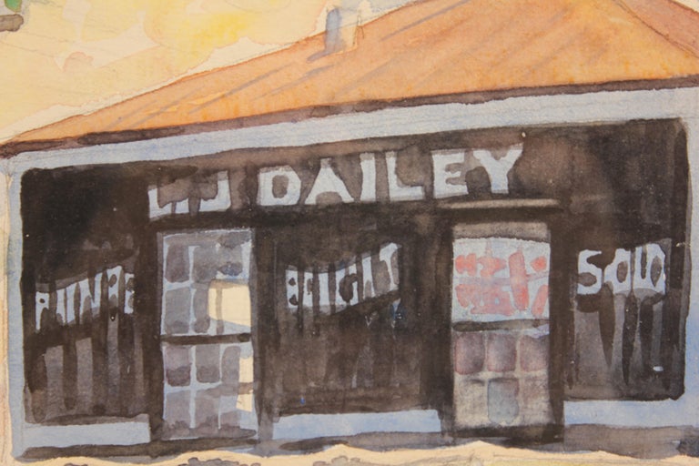 Ralph D. McLellan - L. J. Dailey, San Marcos, TX Landscape Watercolor ...