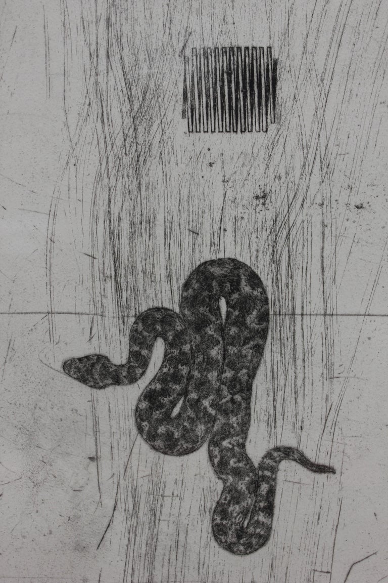 Donald Saff - Industrial Surrealist Print with a Coil, Gear, and a ...