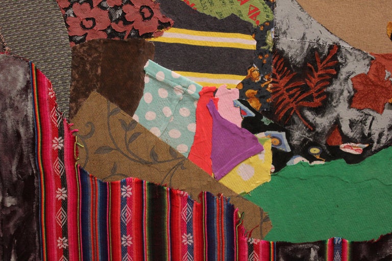 Jose Canepa - "Self-Portrait" Fabric Assemblage Work For Sale at 1stDibs